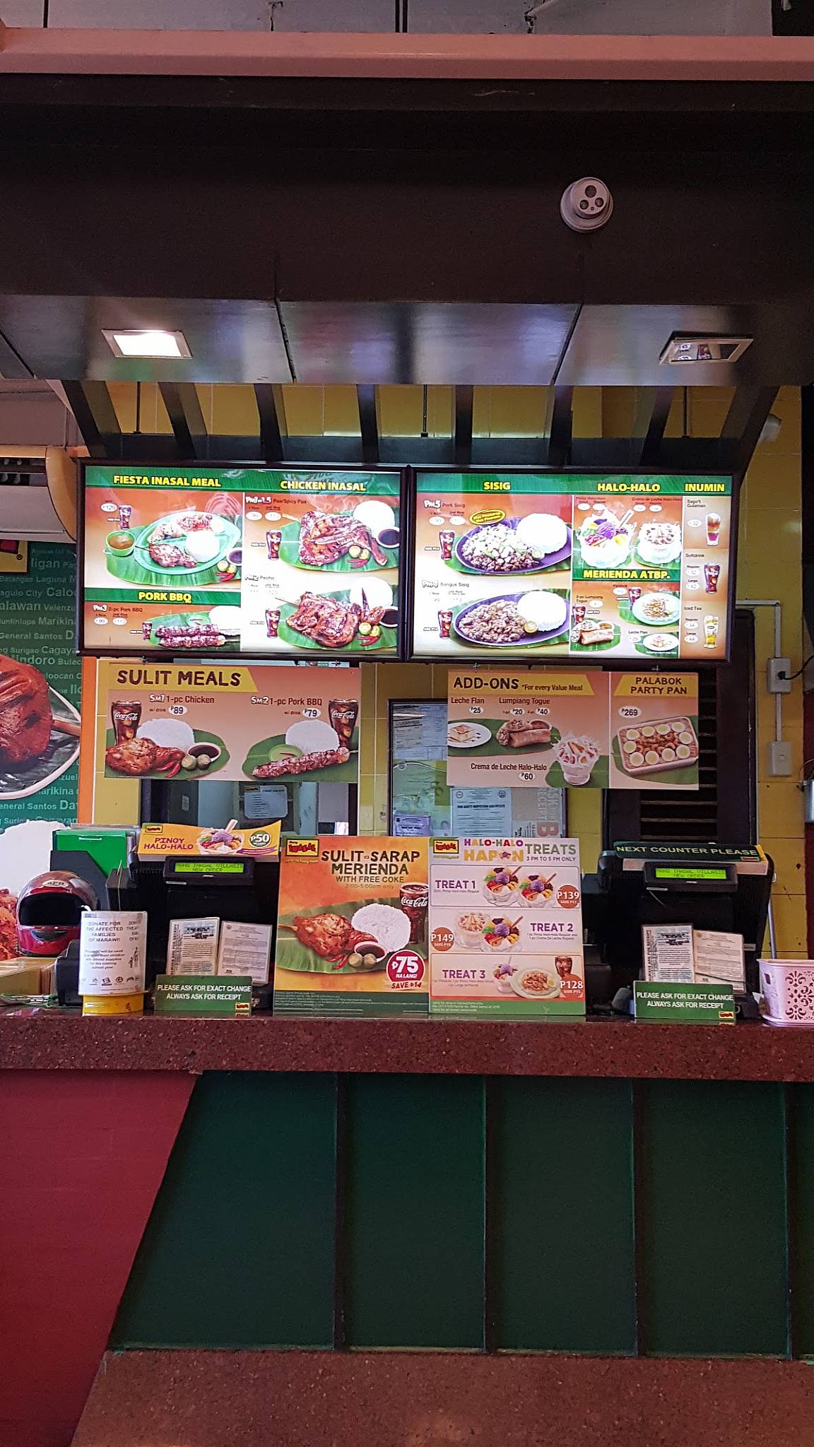 Carta del restaurante Mang Inasal, Villasis, New Public Market