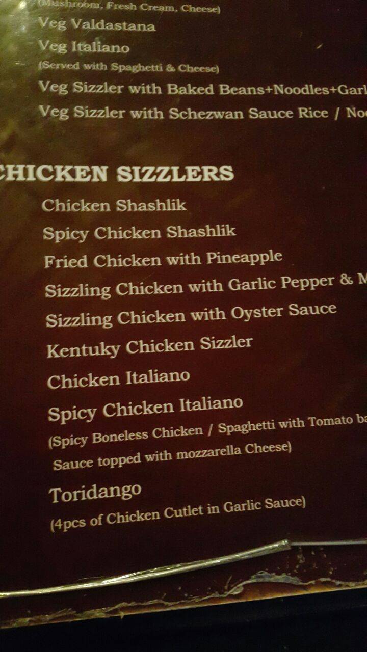 Menu at Sizzler Ranch Lal Bagh, Mangaluru, Ground Floor