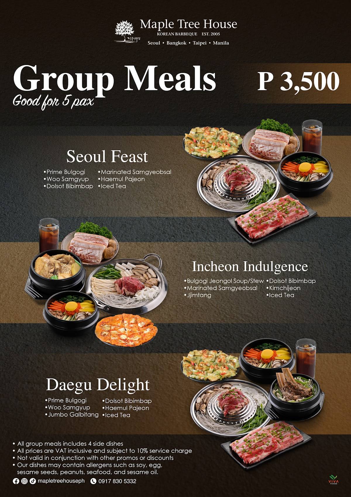 Menu at Maple Tree House SM North EDSA restaurant, Quezon City