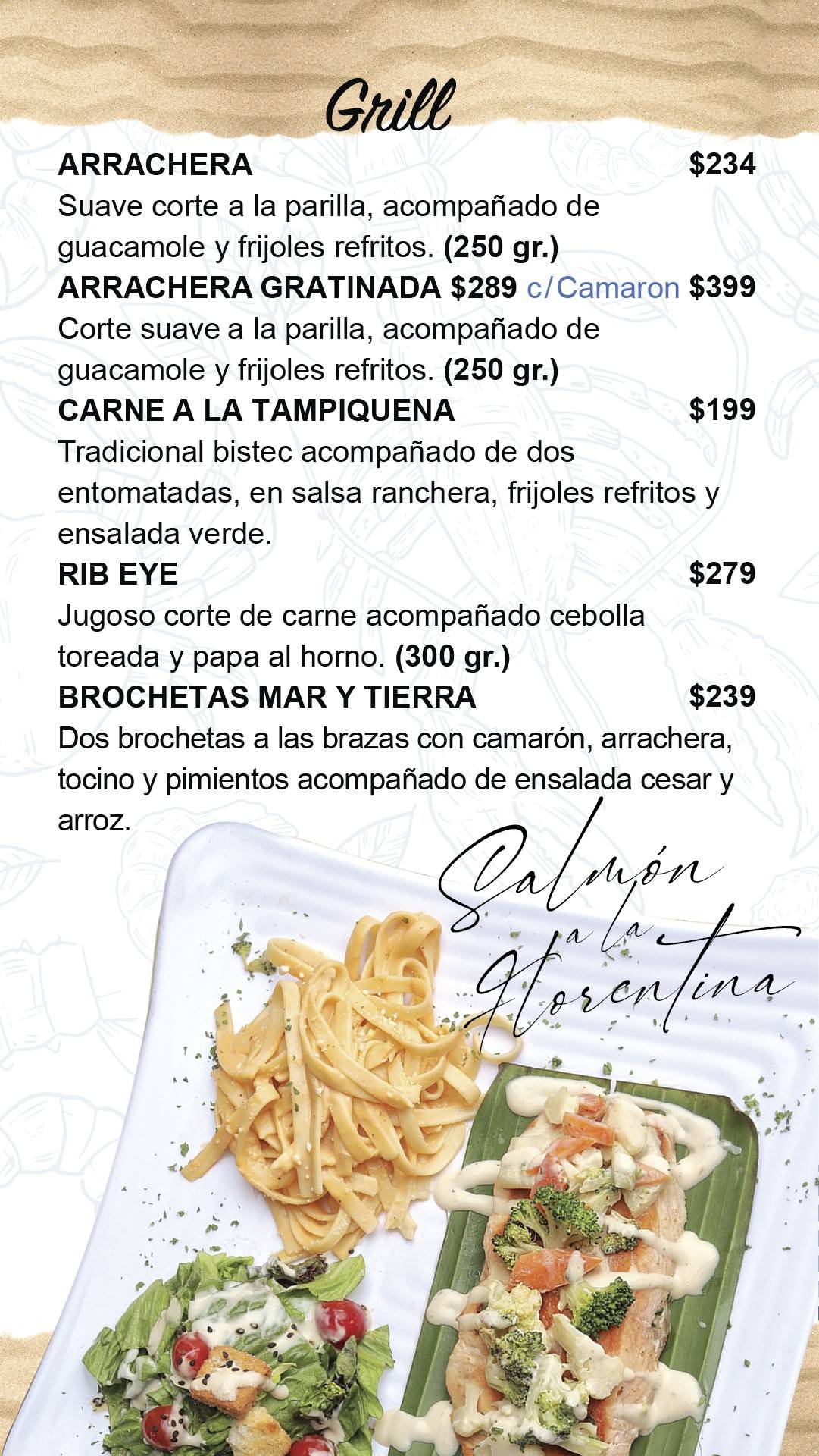 Carta del restaurante El Pulpo, Reynosa, Blvd. Hidalgo #122 esq. San Pedro