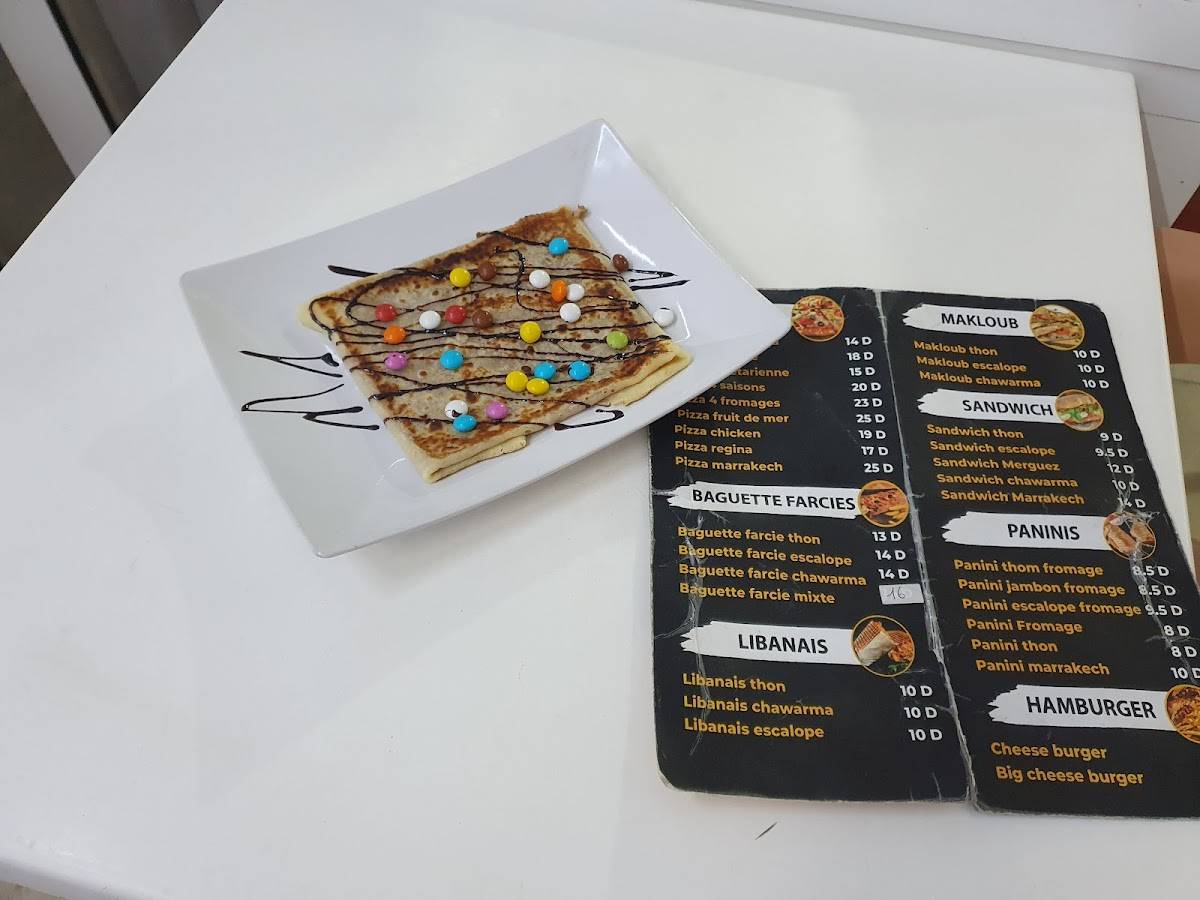 Carta de Marrakech Coffee House, Yasmine Hammamet