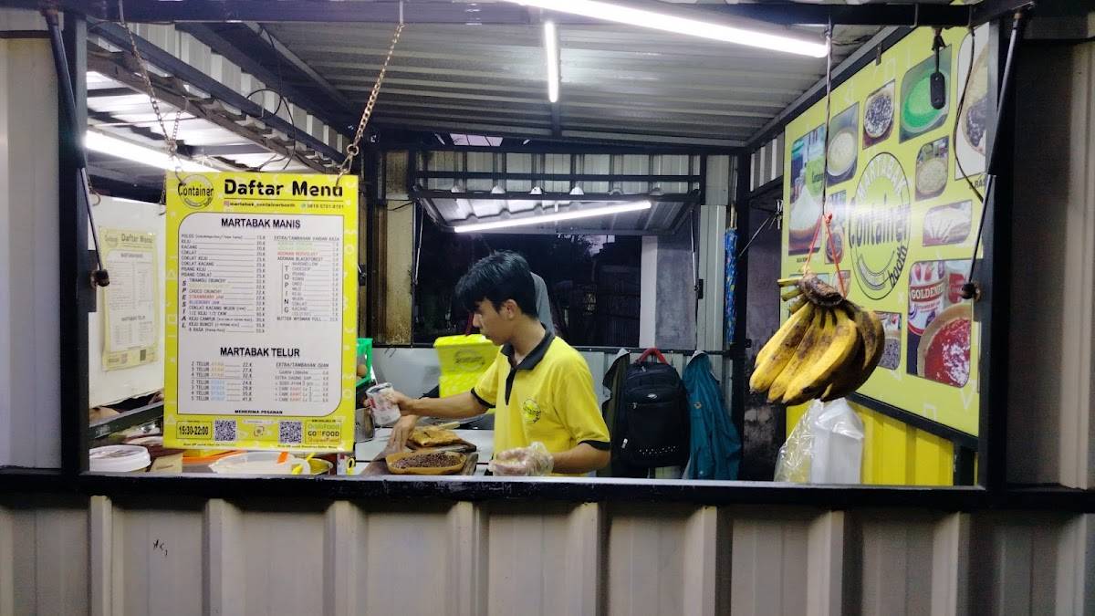 Menu at Martabak Container Booth restaurant, Indonesia