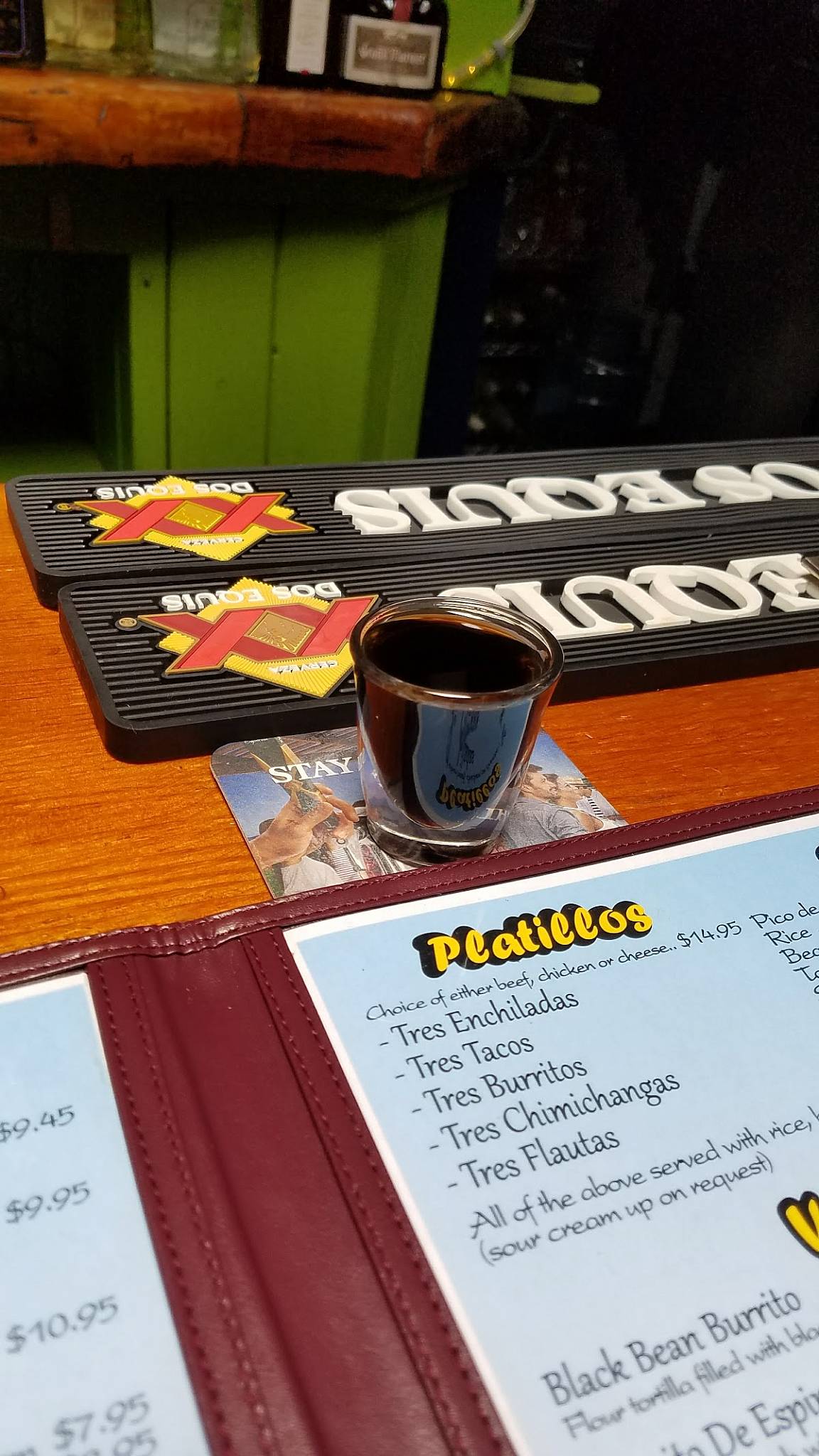 Menu at Maya Cafe, Fishkill