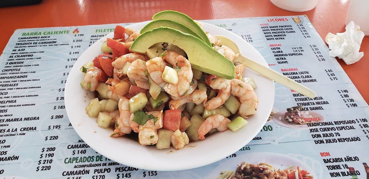 Carta del restaurante Mariscos marea negra real pacifico, Mazatlán