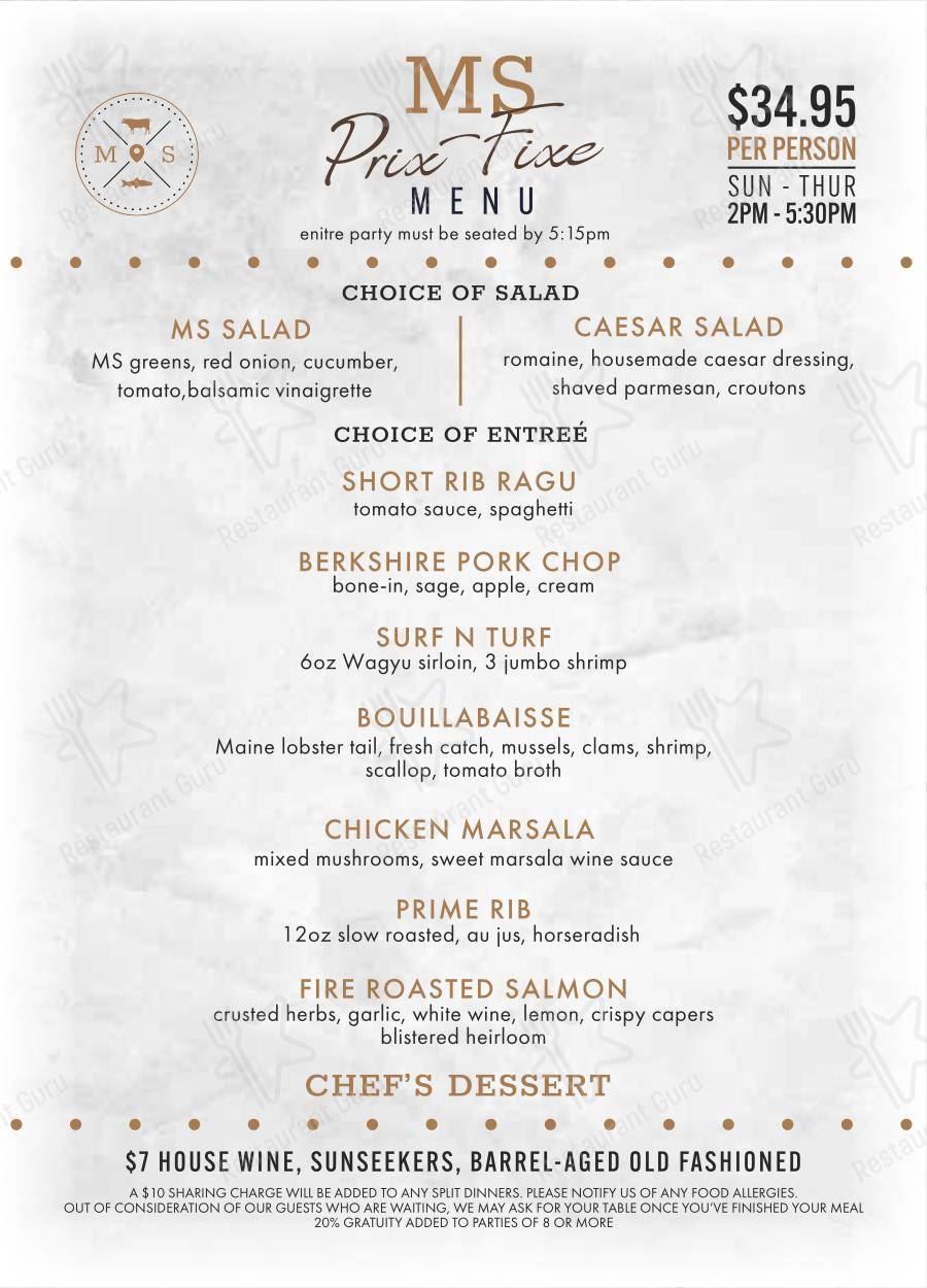 Menu at Meating Street Seafood & Steakhouse, Port St. Lucie