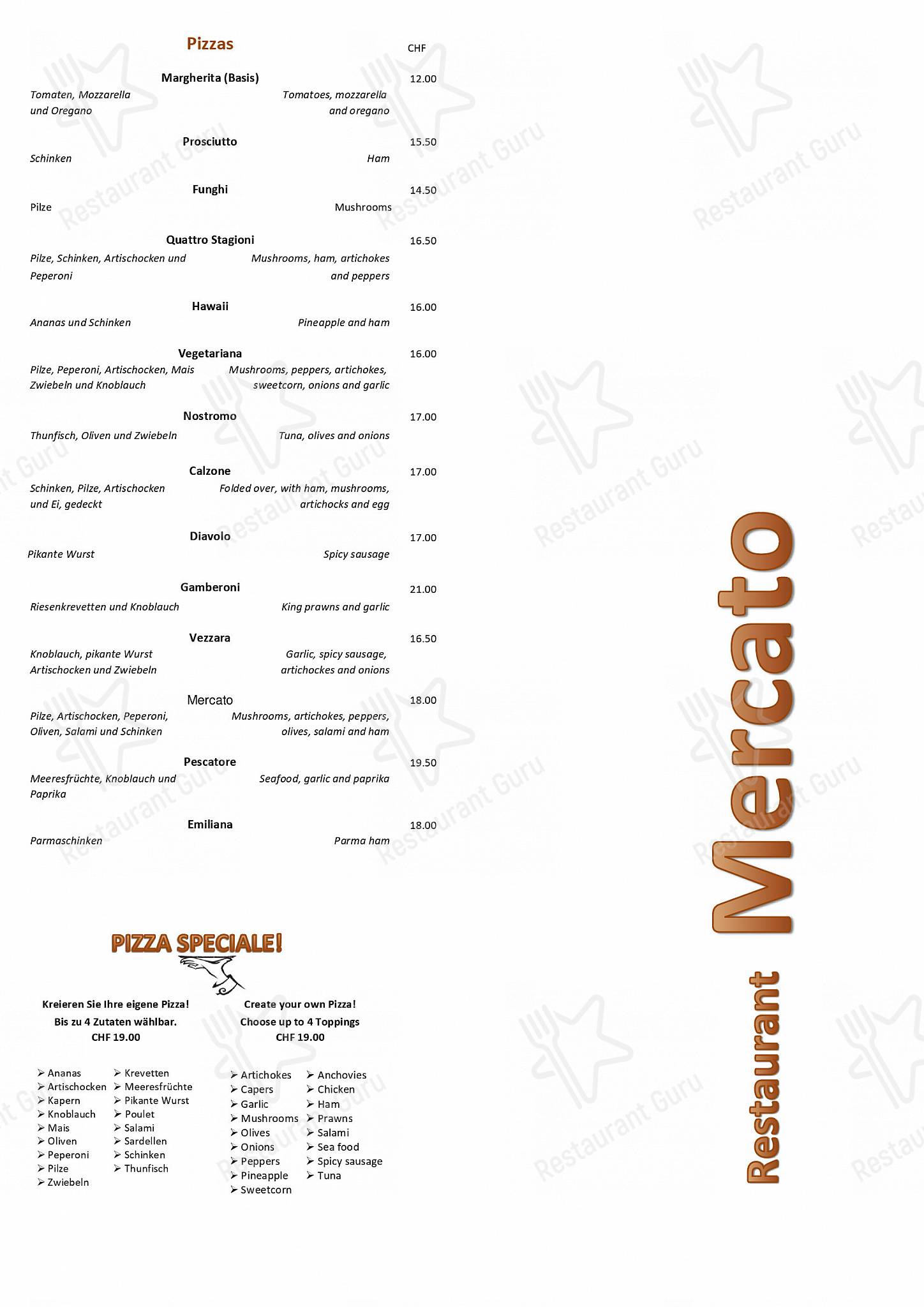 Menu da Mercato, Interlaken