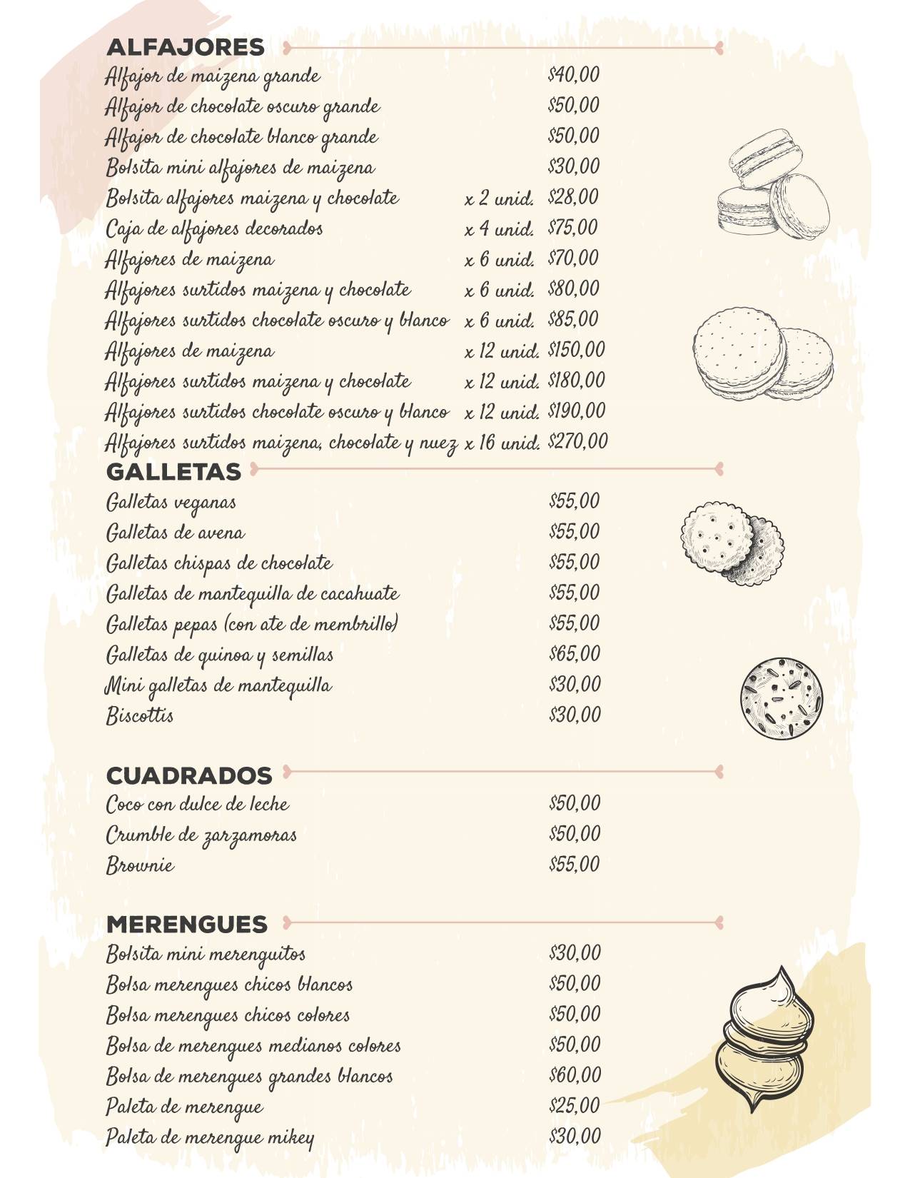 Carta del postres Mercedes Silva Av. La Luna, Cancún, Av. la Luna SM 49 ...