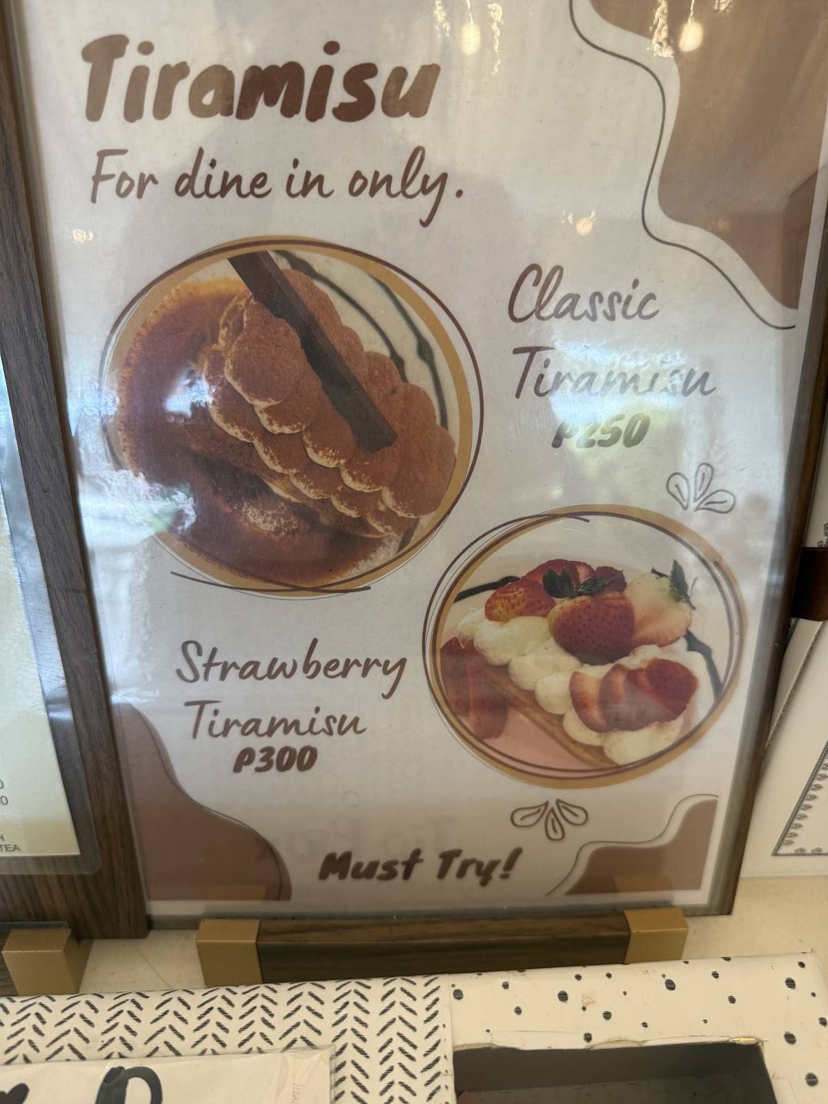 Menu at Merci Dessert Cafe, Cebu City