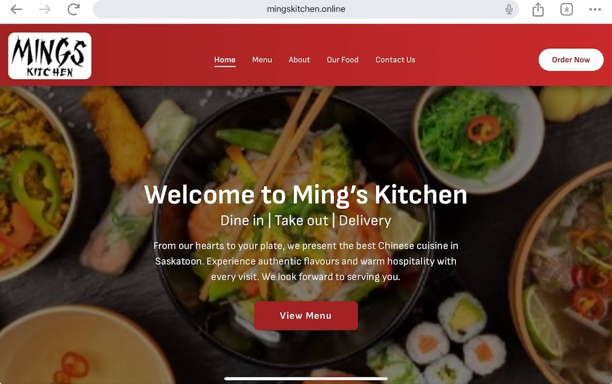 Menu at Mings Kitchen Online restaurant, Saskatoon