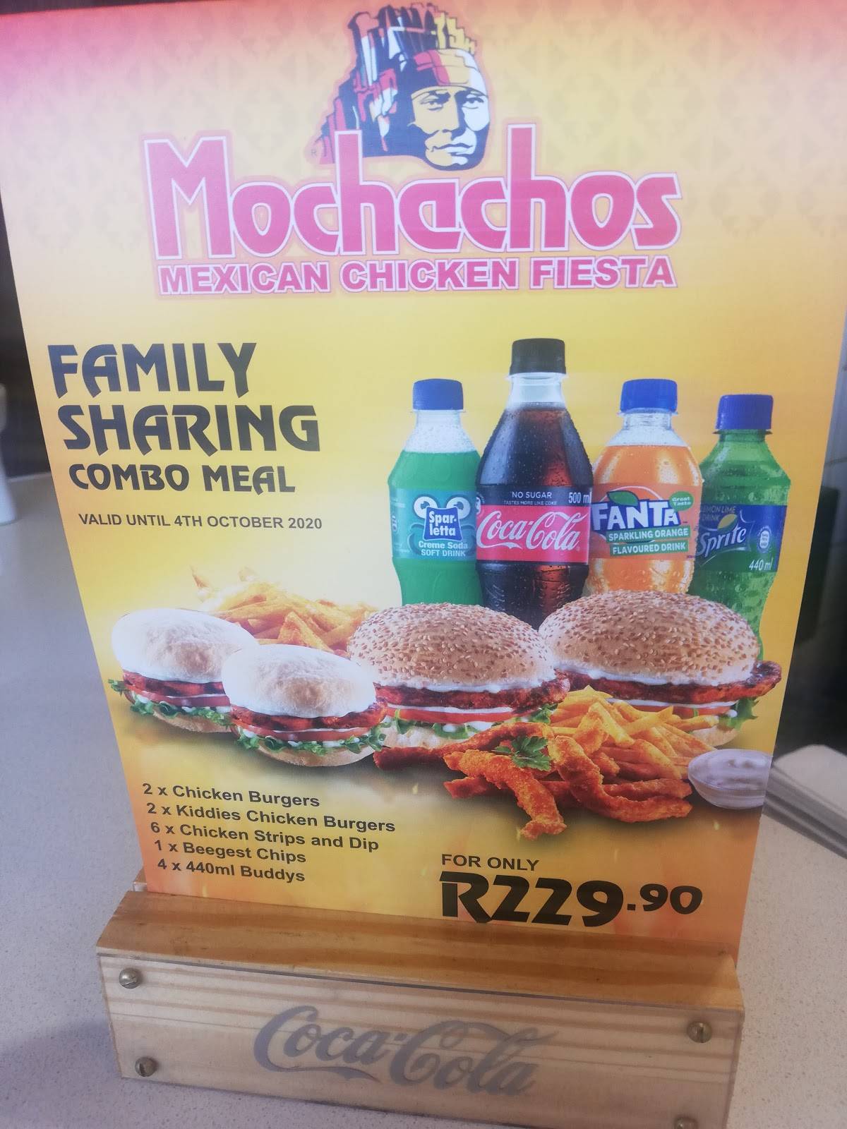 Menu at Mochachos restaurant, Lichtenburg, 178 Nelson mandela Drive ...