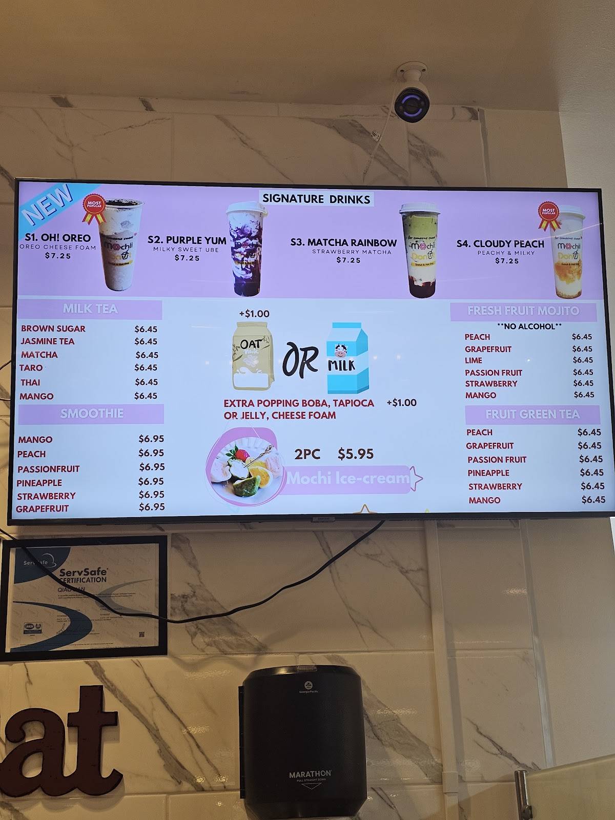 Menu at Mochii Donut Yorktown desserts, Lombard