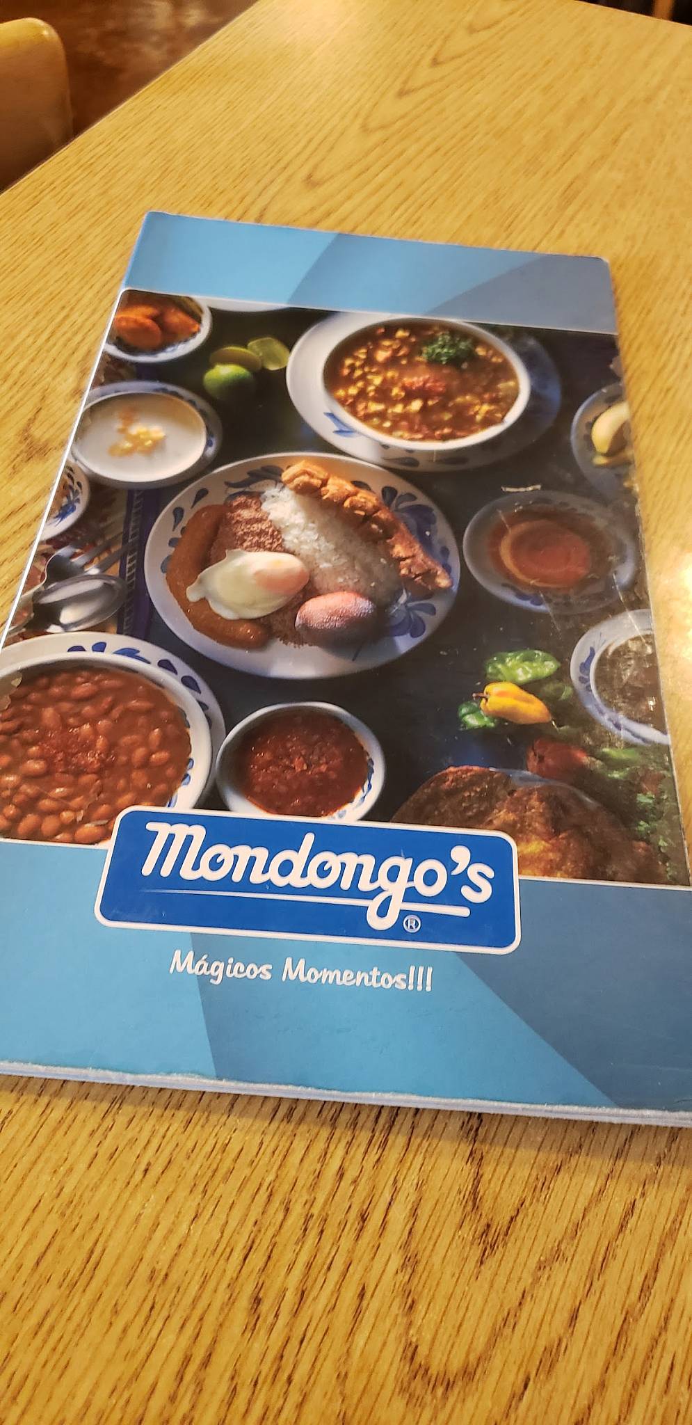 Menu at Mondongo's Restaurante, Doral