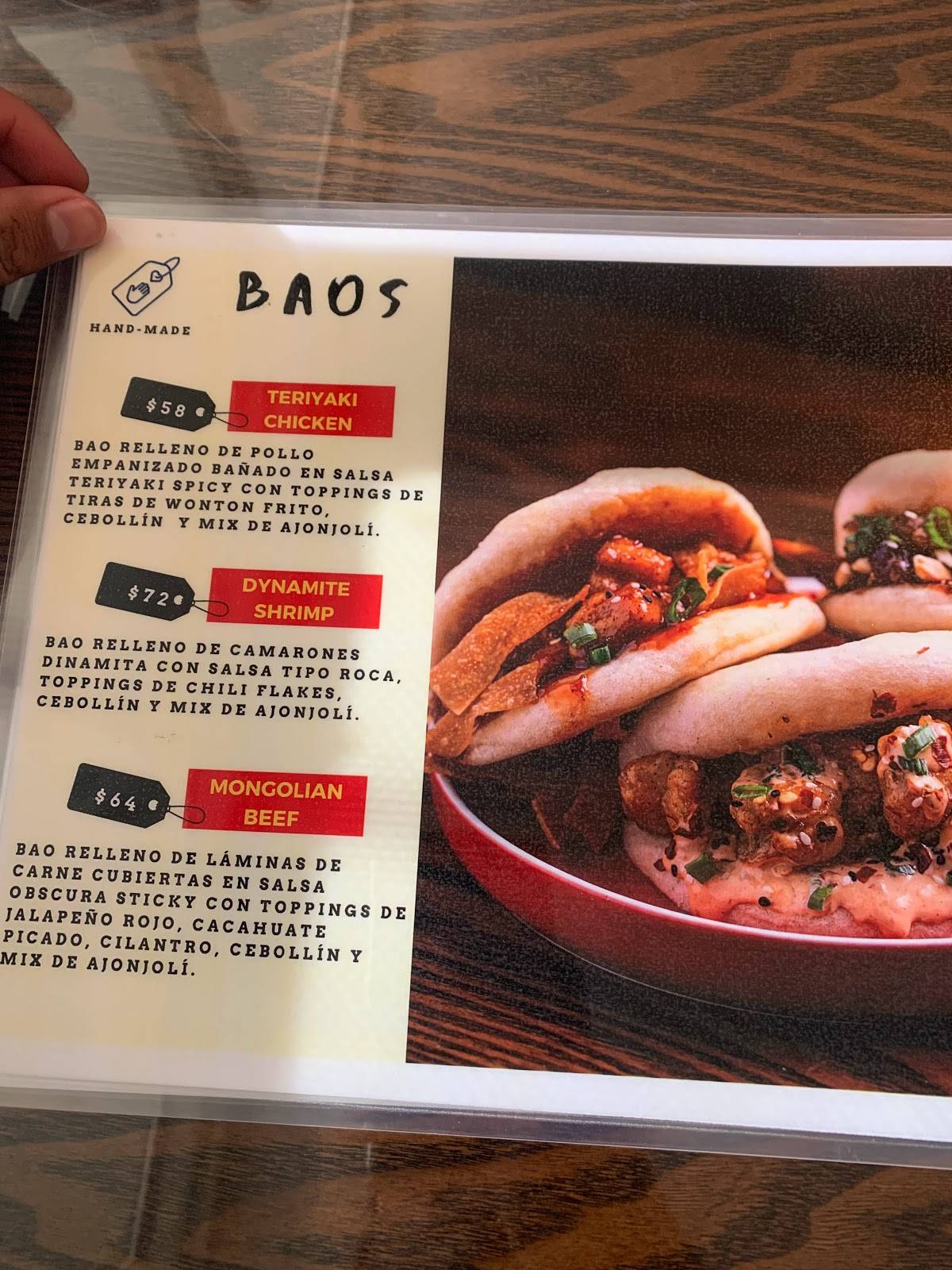 Carta del restaurante Nooda Obispado, Monterrey