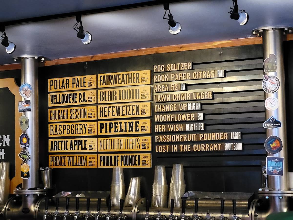Menu at Moose's Tooth Pub & Pizzeria, Anchorage