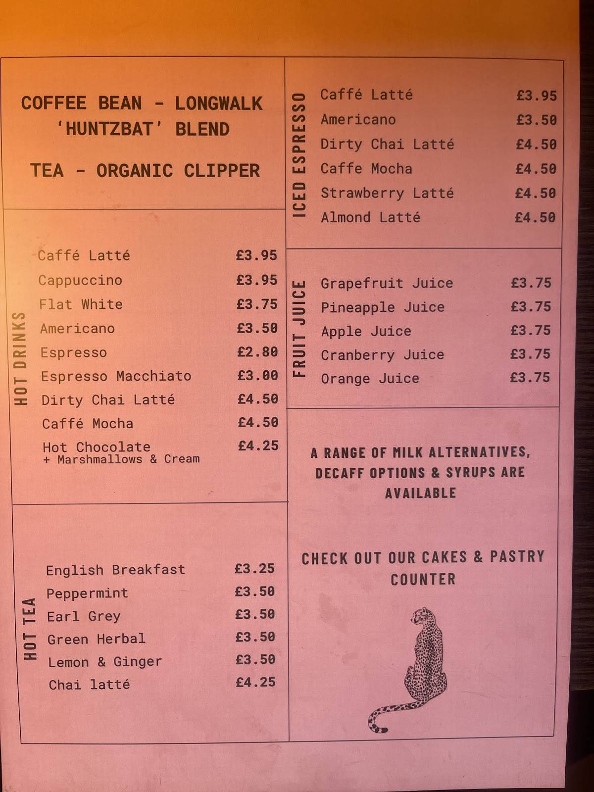 Menu at Moossh Cafe Wine Bar, Aberdeen