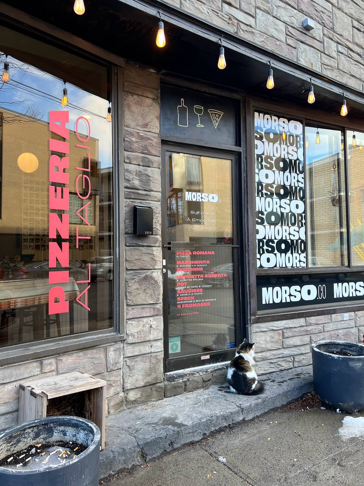Menu au Morso Pizzeria (St-Zotique), Montréal, Rue Saint-Zotique Est