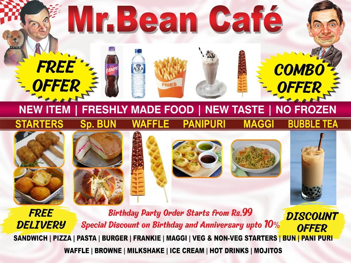 Menu at Mr Bean Cafe, Chennai, 632B