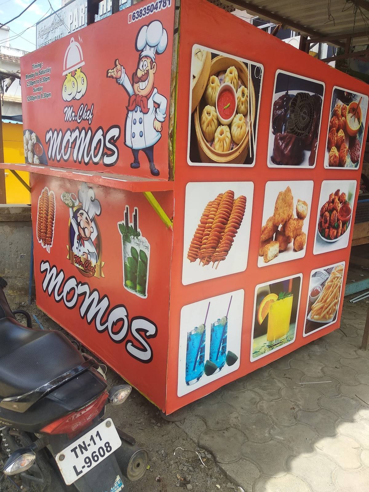 Menu at Mr. Chef Momos, Chennai
