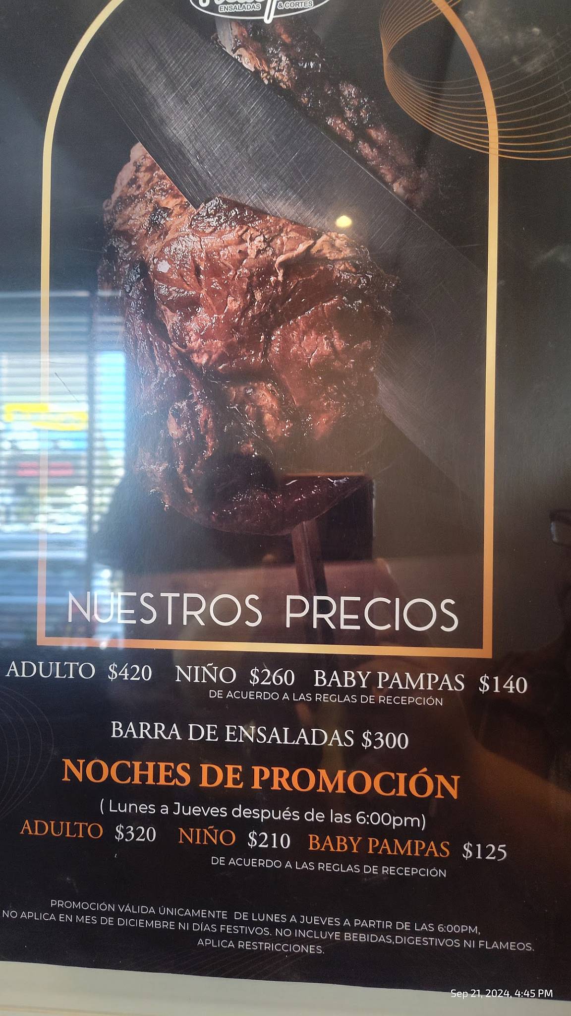 Menu at Mr. Pampas do Brasil restaurant, Tijuana, Blvrd Gral Rodolfo ...