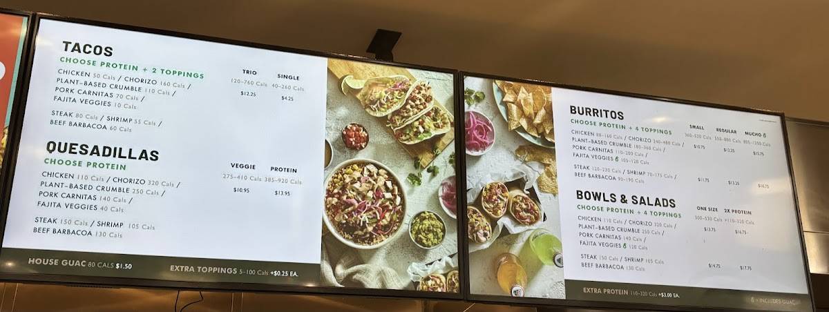 Menu at Mucho Burrito Fresh Mexican Grill restaurant, Kemptville
