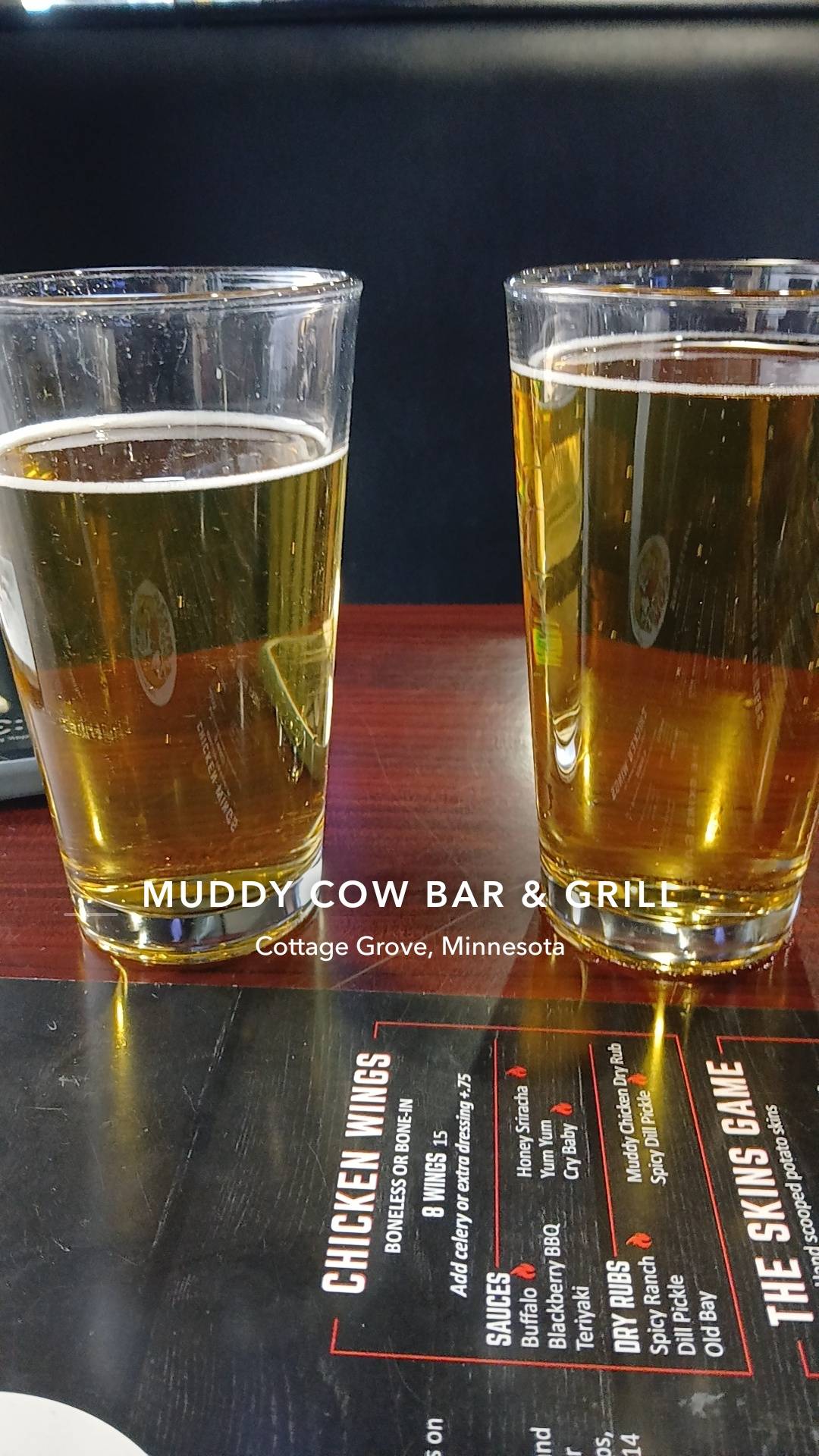 Menu at Muddy Cow - Cottage Grove pub & bar, Cottage Grove