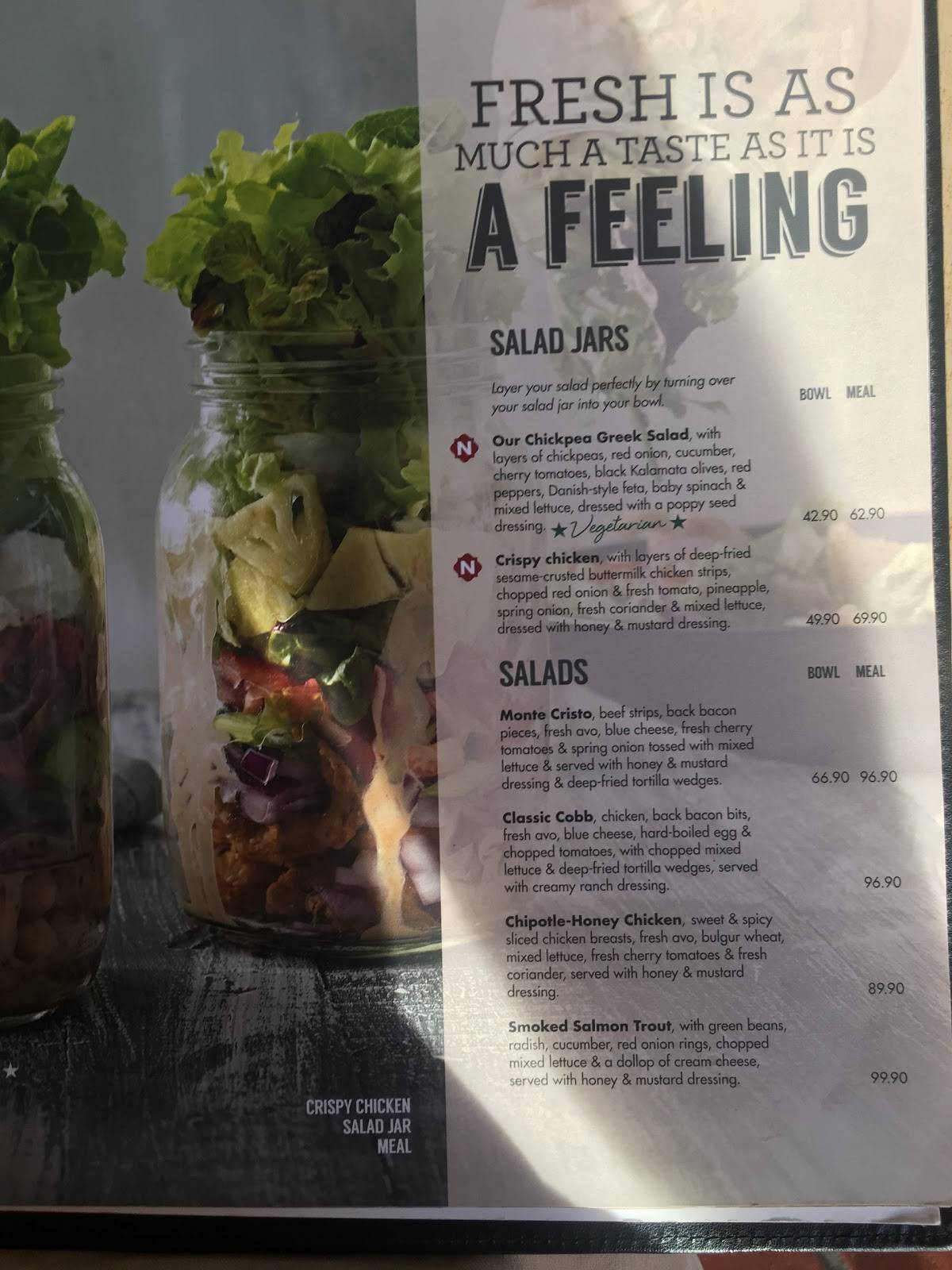Menu at Mugg & Bean restaurant, Randburg, Boskruin Village
