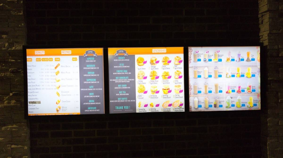Menu at Murray Donuts pub & bar, Murray