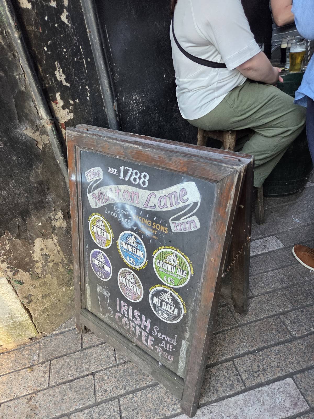 Menu at Mutton Lane Inn pub & bar, Cork