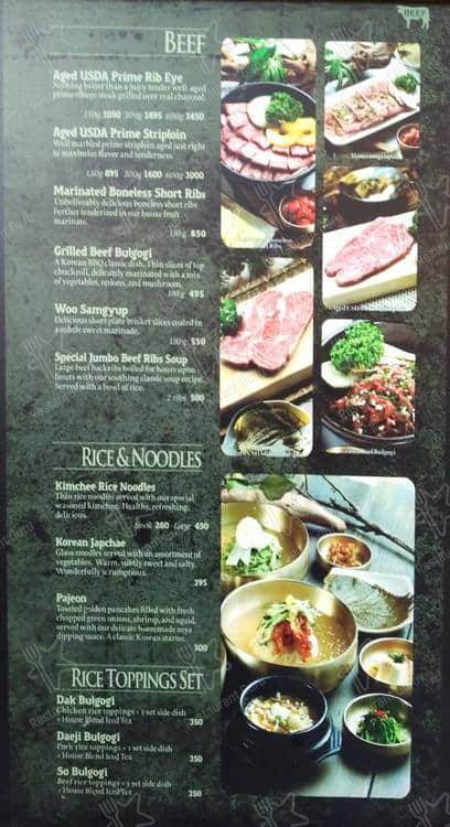 Menu at Namoo House BBQ, Taguig, Ground Floor Uptown Parade 9th Avenue ...