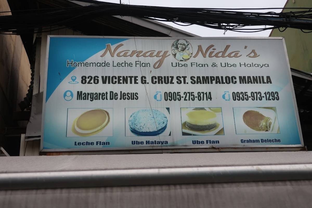 Menu at Nanay Nidas Homemade Leche Flan, Manila