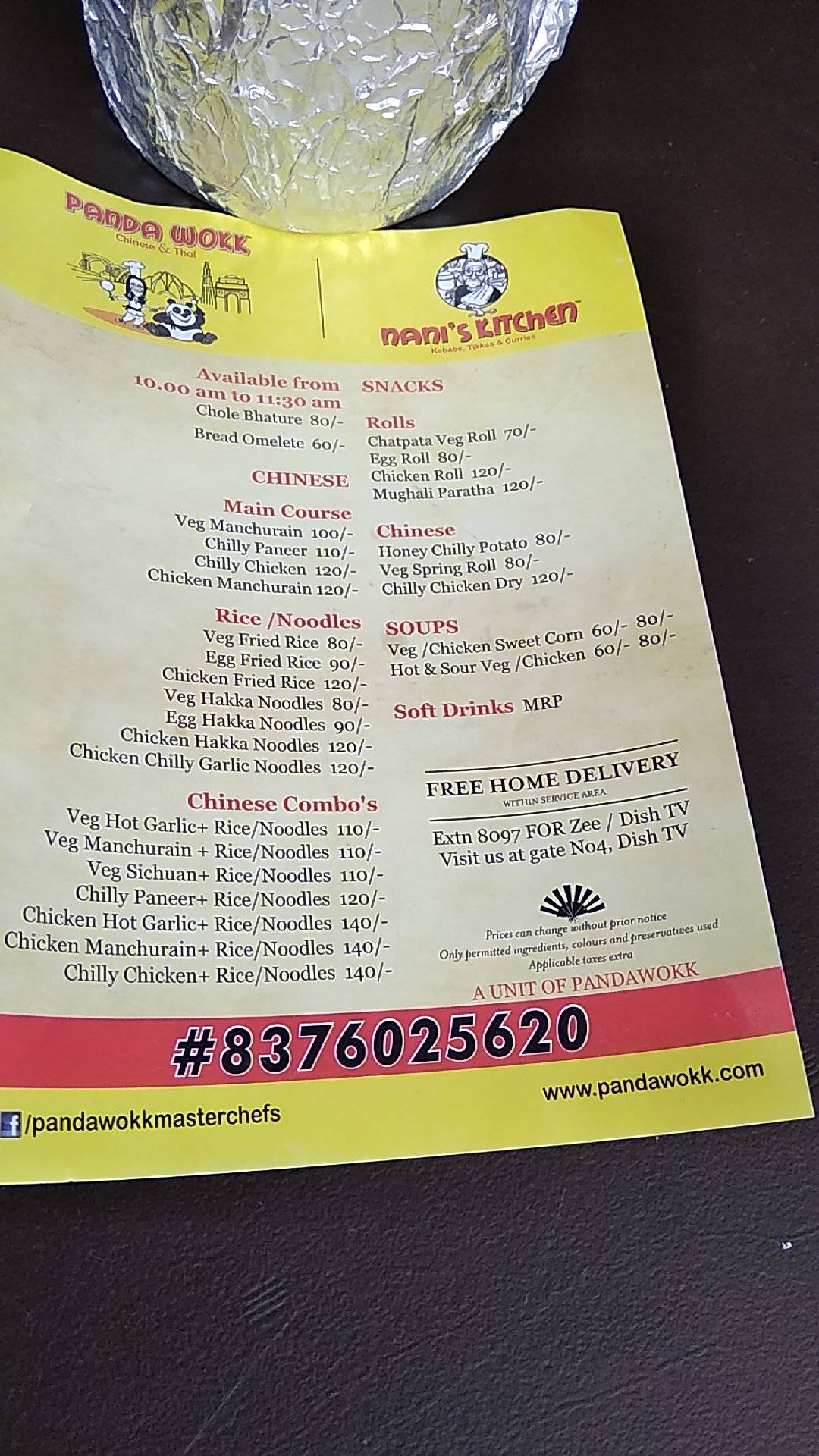 Menu at Nani's Kitchen, Noida, H898+QP3