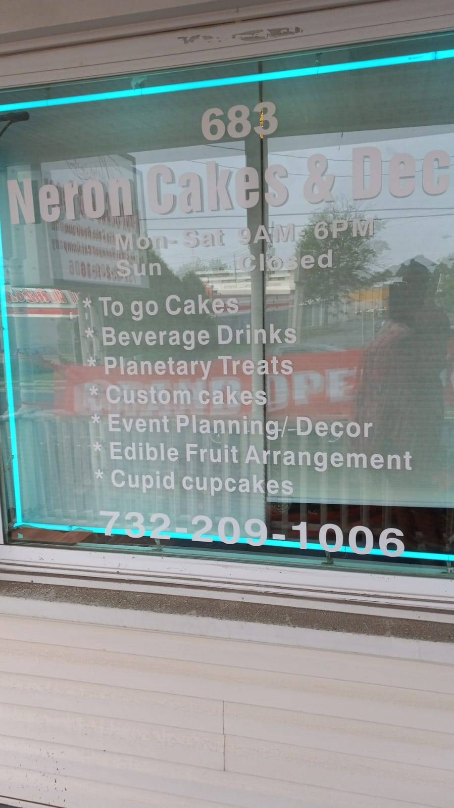 Menu at Neron Cakes&Events Mgmt bakery, North Brunswick Township