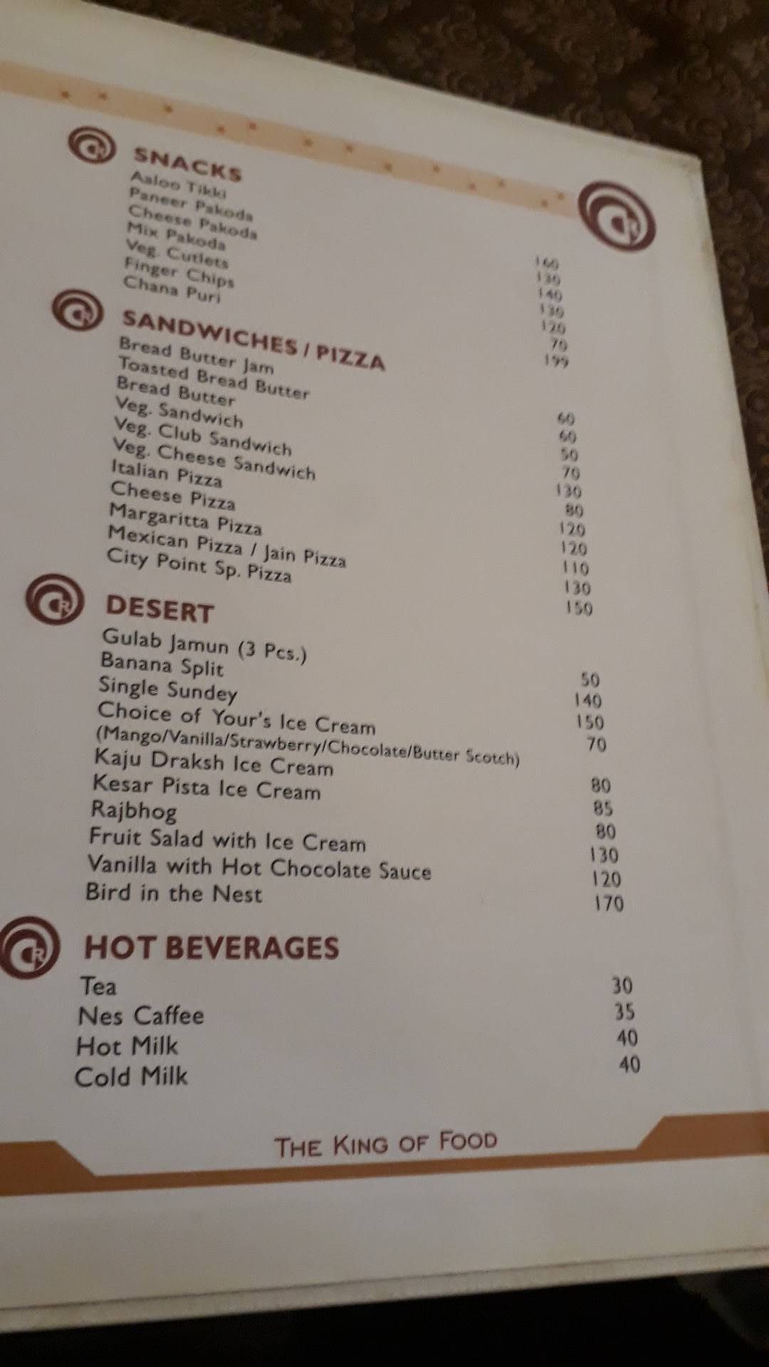 Menu at New City Point Restaurant & Banquet, Bhavnagar