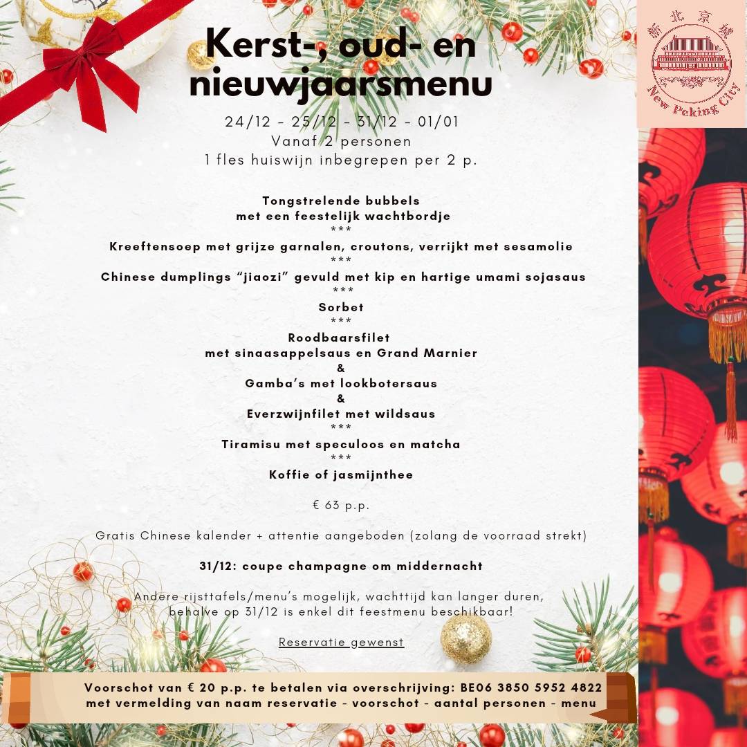 Menu at New Peking City - Restaurant & Take Away, Roeselare