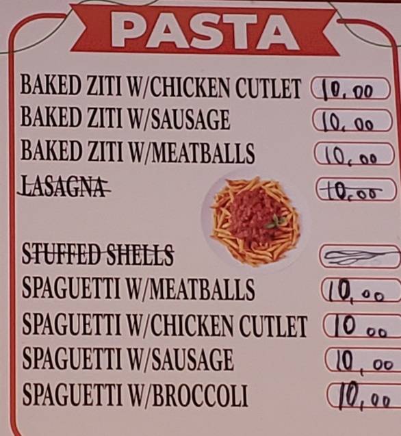 Menu at Courtland Pizzeria, New York City