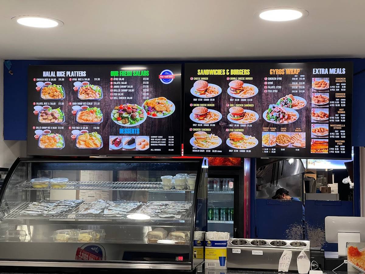 Menu at New York Grill restaurant, Washington, Columbia Rd NW
