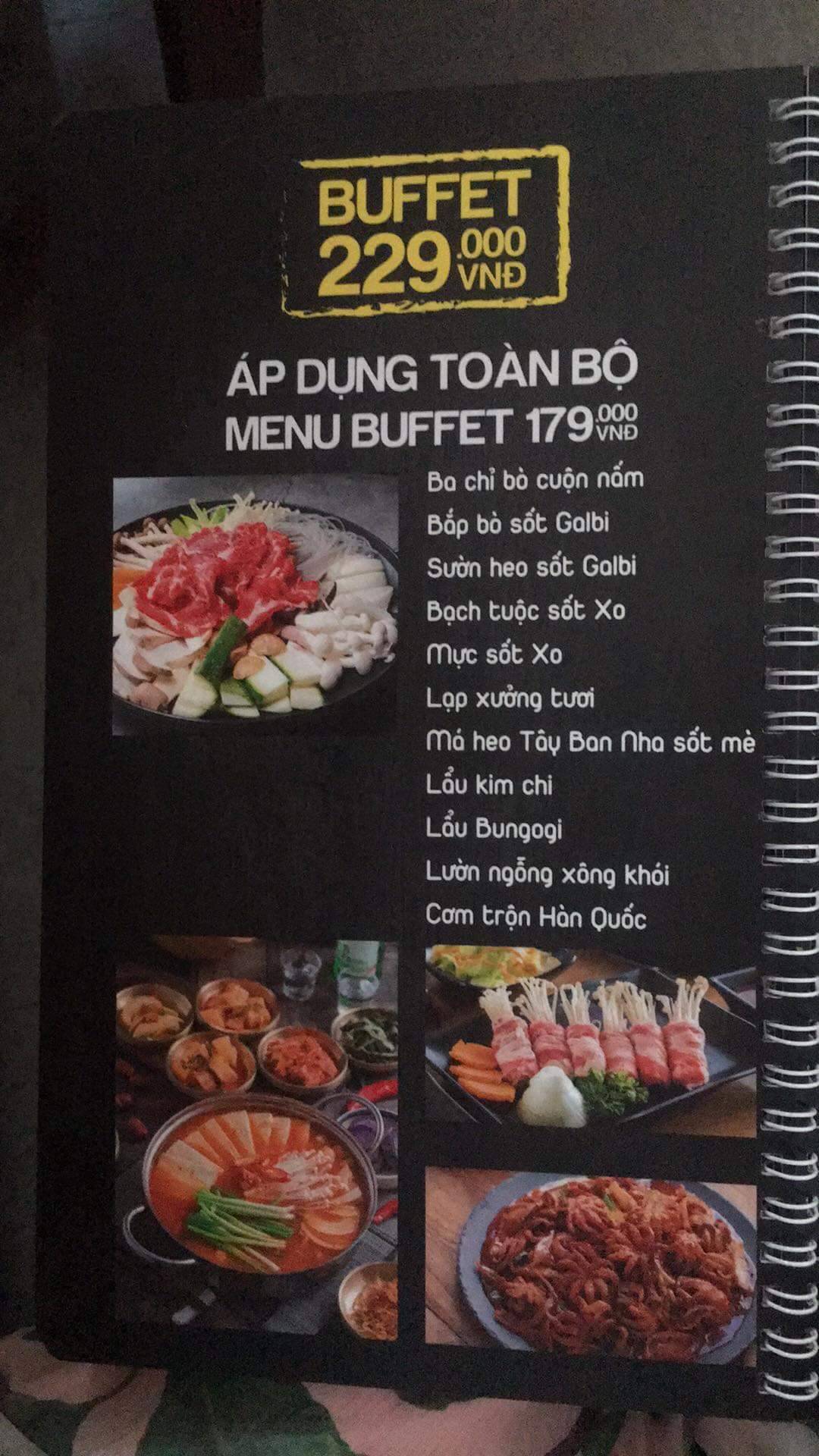 Menu at Nhà hàng KOKI BUFFET BBQ & HOTPOT, Ha Tinh