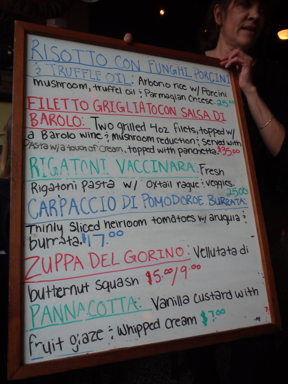 Menu at Nonna Luisa Ristorante restaurant, Anacortes