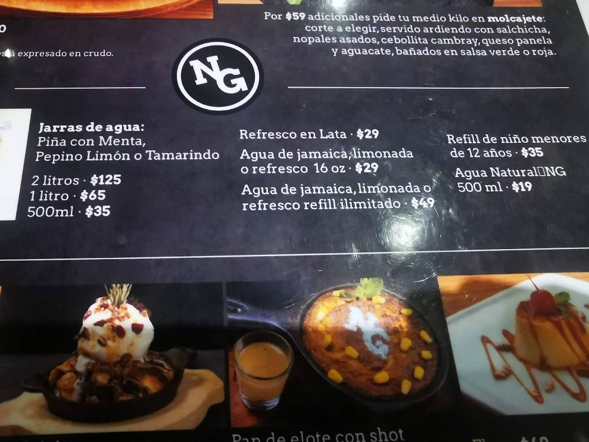 Carta del restaurante Noreste Grill, Monterrey, Av. Abraham Lincoln ...