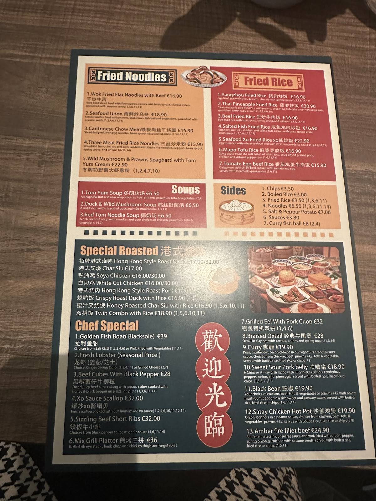 Menu at Nosh 19 cafe, Cork