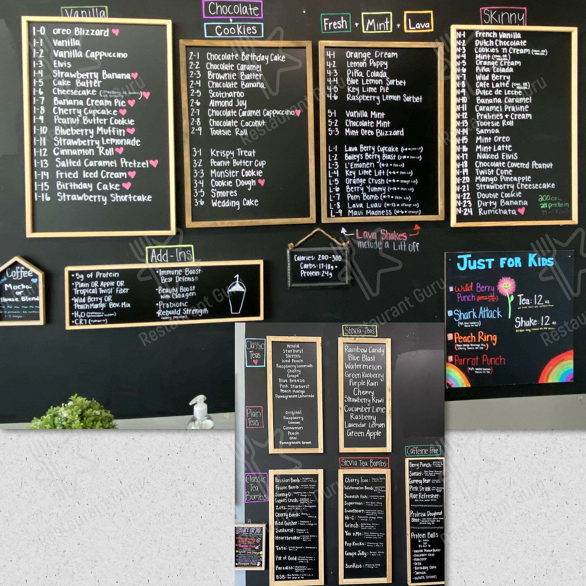 Menu at Now or Never Nutrition restaurant, East Grand Forks