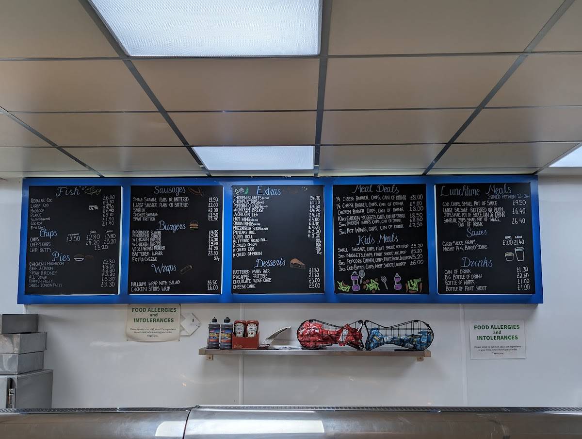 Menu at Ocean Blue (Rushden) fast food, Rushden