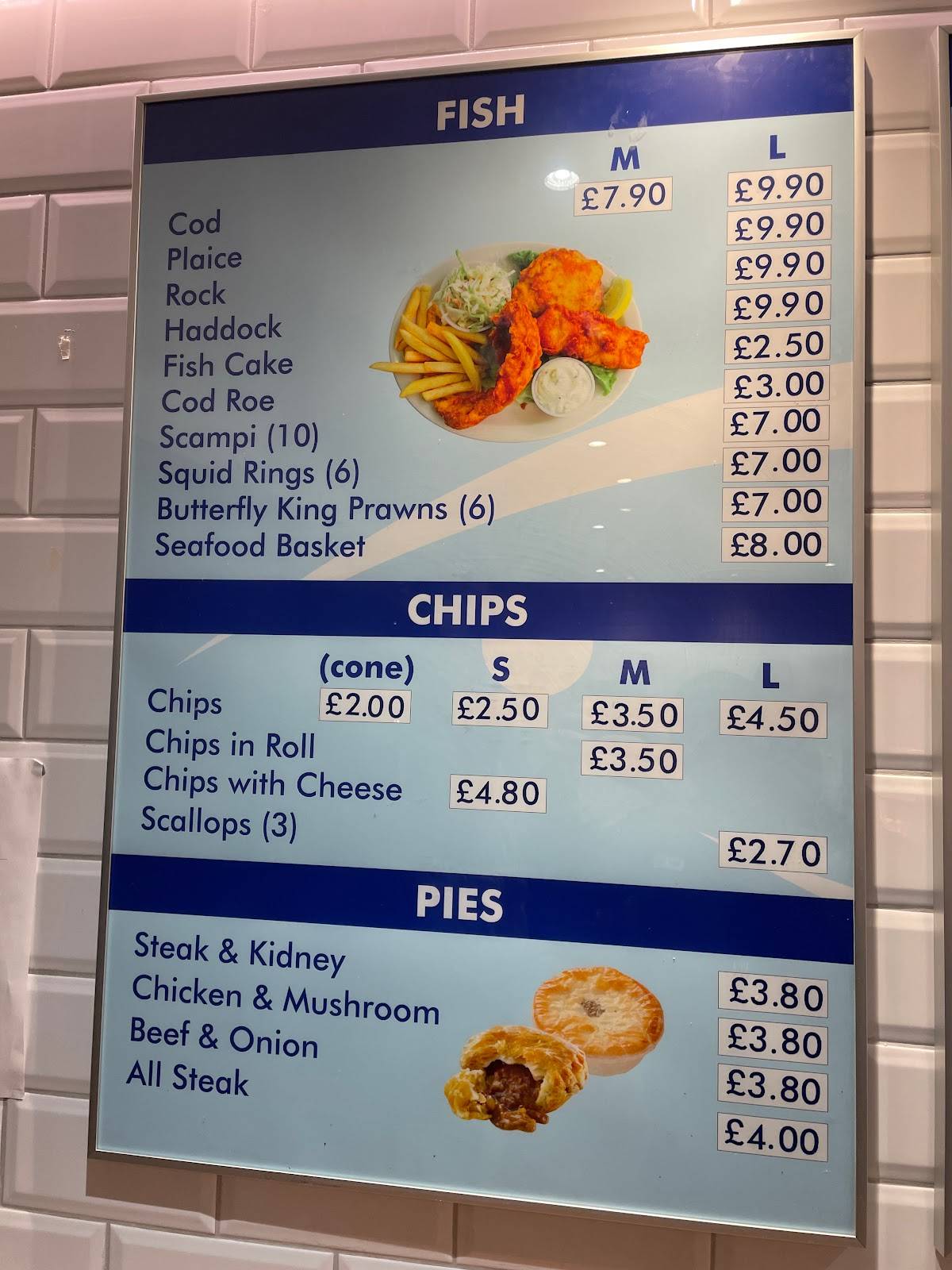 Menu at Ocean Star restaurant, Welwyn