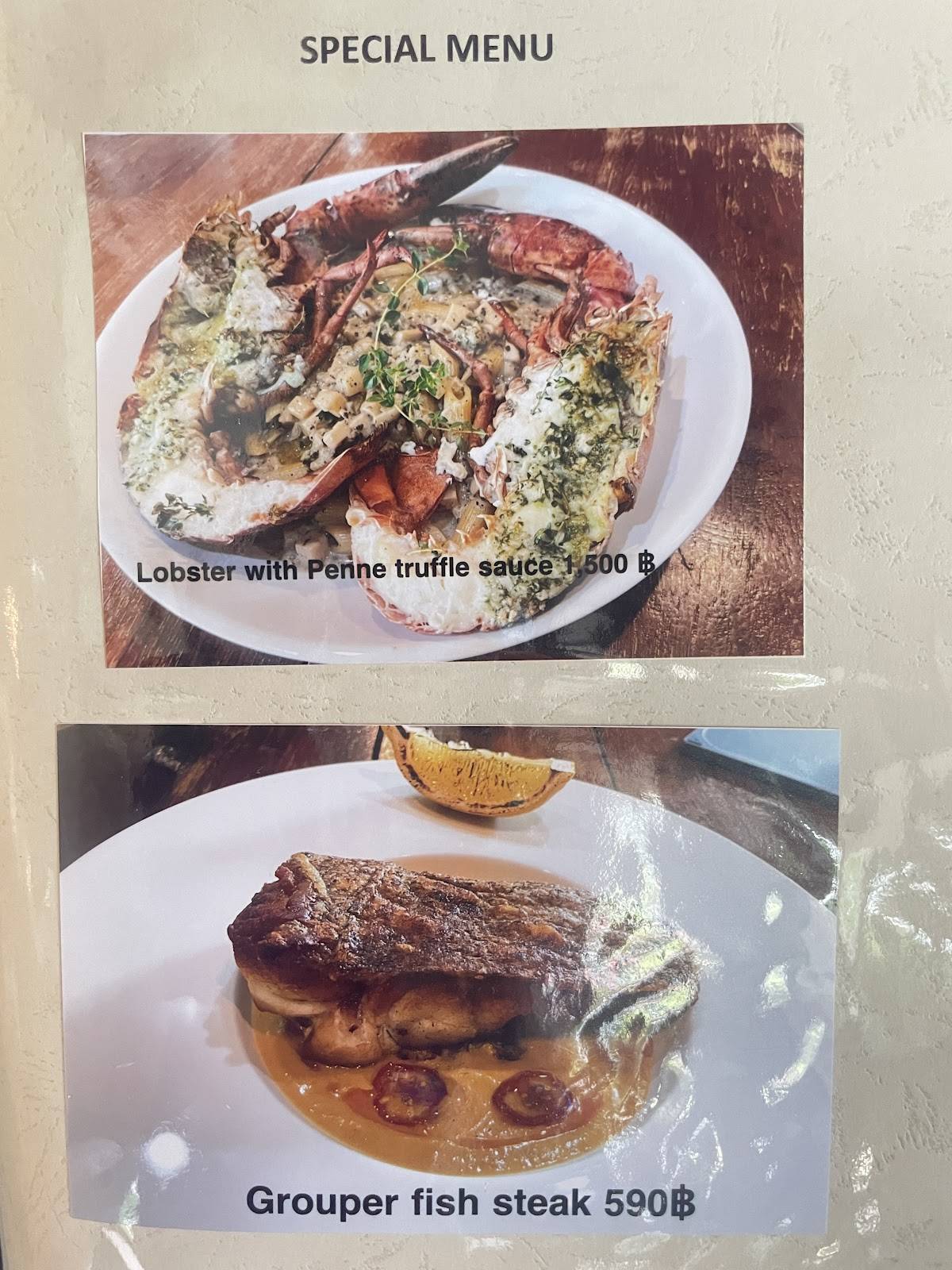 Carta de Okra Cafe, Mueang Chiang Rai, ชร.5023
