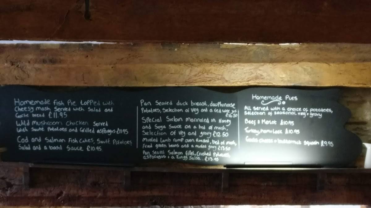 Menu at The Old Farmhouse Nailsea pub & bar, Nailsea, Trendlewood Way