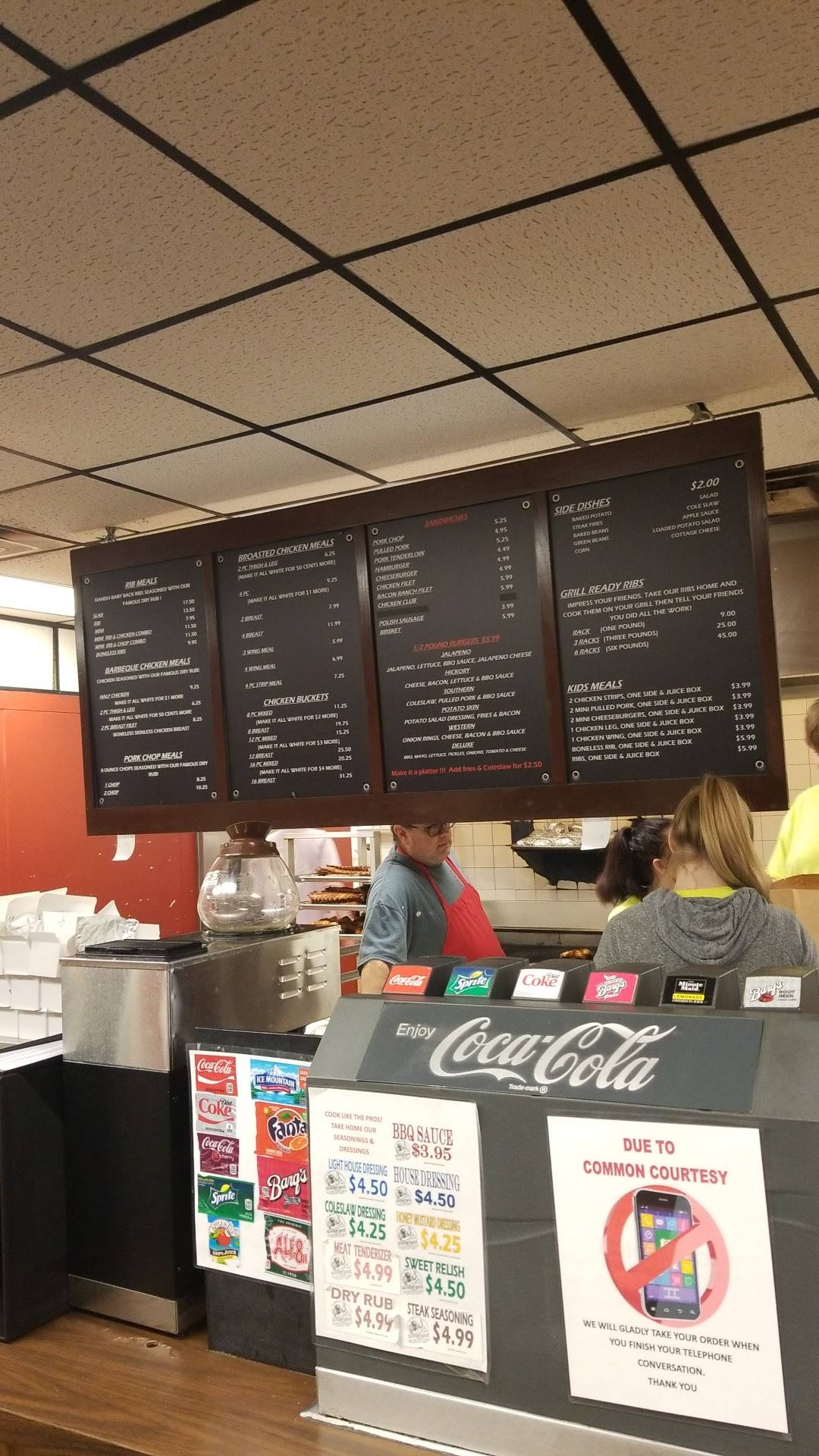 Menu at Old Hickory Bar-B-Q Carryout, Dayton, 241 Woodman Dr