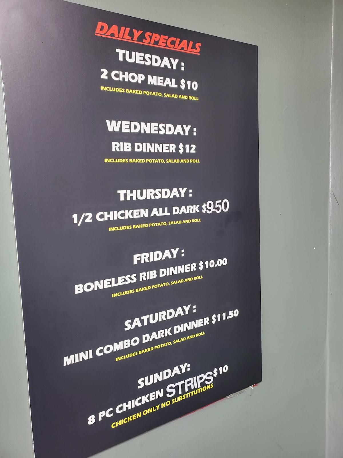 Menu at Old Hickory Bar-B-Q Carryout, Dayton, 241 Woodman Dr