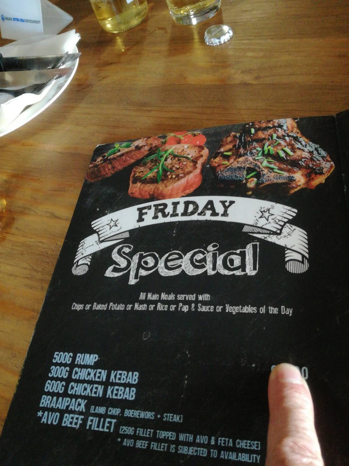 Carta de Oppi Stoep Bar & Braai, Pretoria
