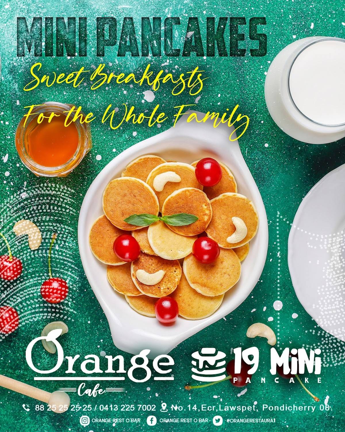 Menu at Orange restaurant, Puducherry