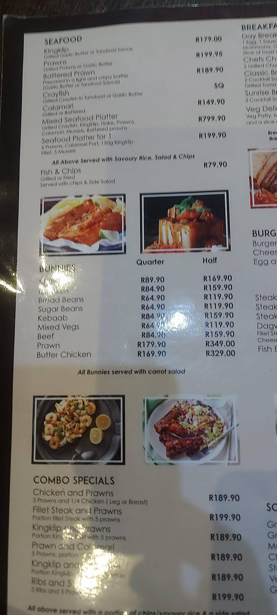 Menu at Oriental Restaurant Galleria Mall, Amanzimtoti